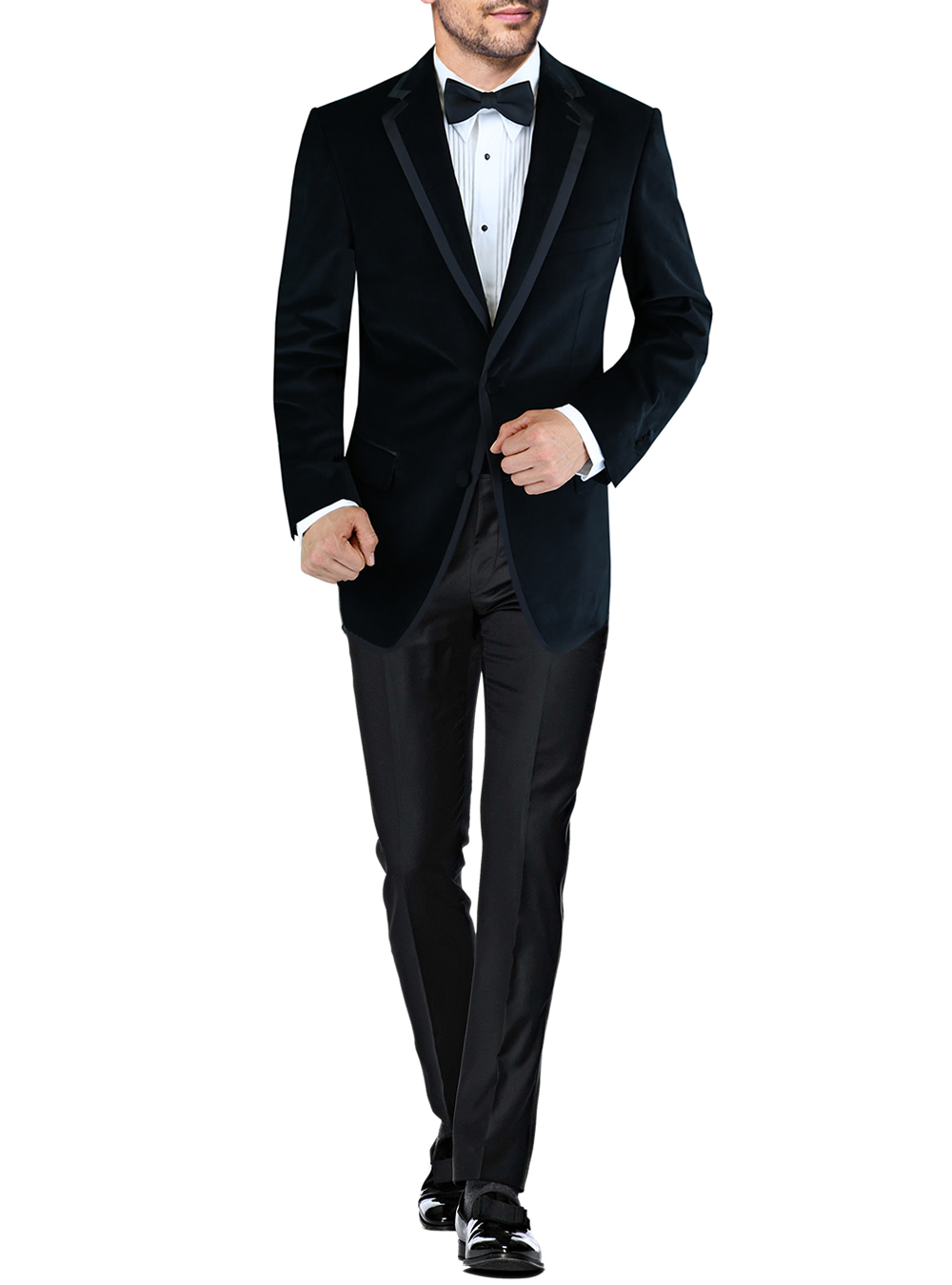 DTI BB Signature Mens Two Button Side-Vent Jacket Velvet Tuxedo Suit | eBay