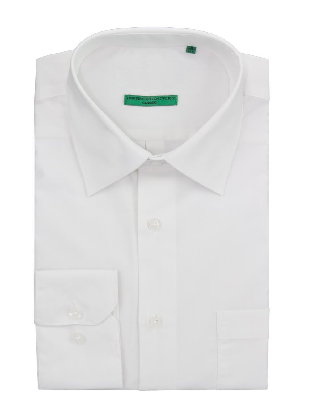 DTI BB Signature Mens Modern Classic Fit 2 Ply Pure Cotton Solid Dress ...