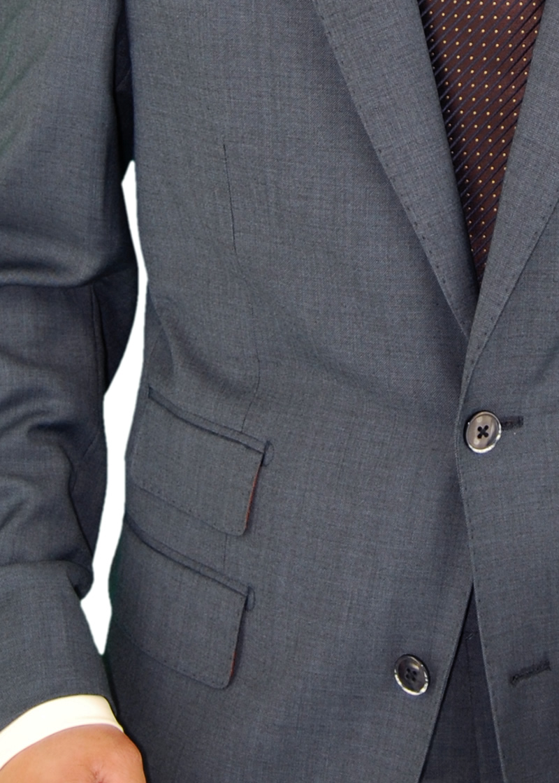 DTI BB Signature Italian Mens Two Button 2 Piece Wool Suit Ticket ...